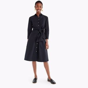 J. Crew | Dresses | Nwt J Crew Tiewaist Shirtdress In Cotton Poplin ...